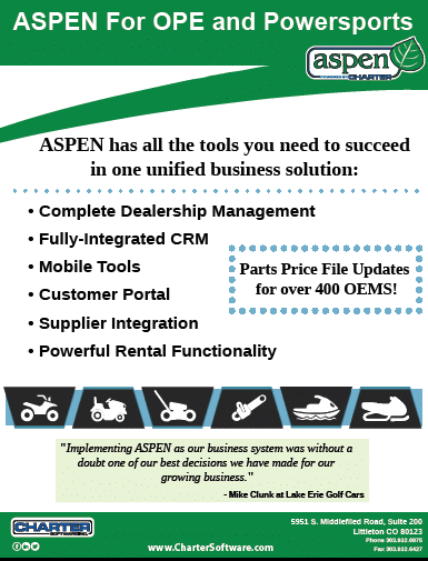 OPE & Powersports Dealers - Charter Software Inc.
