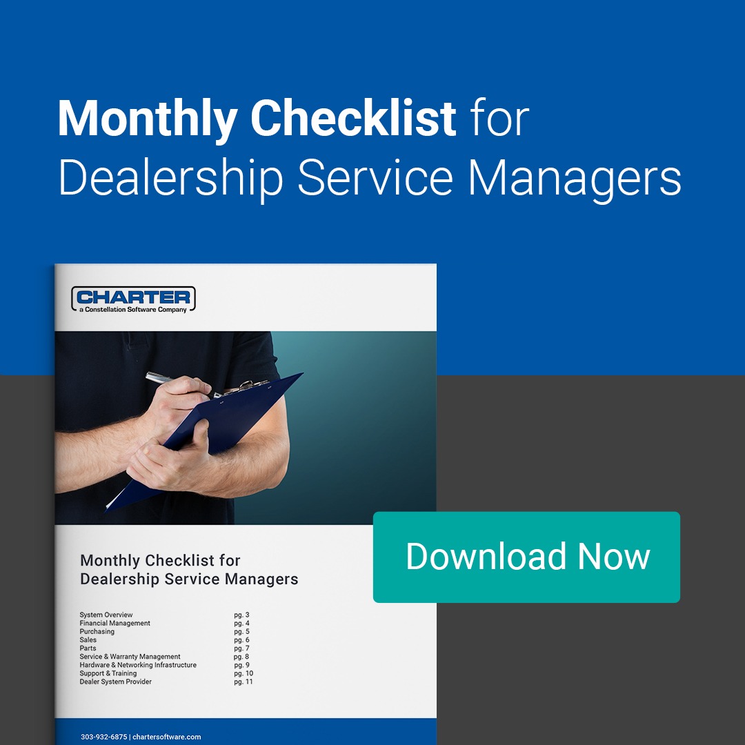 Checklist: Monthly Checklist for Dealership Service Managers - ASPEN by ...